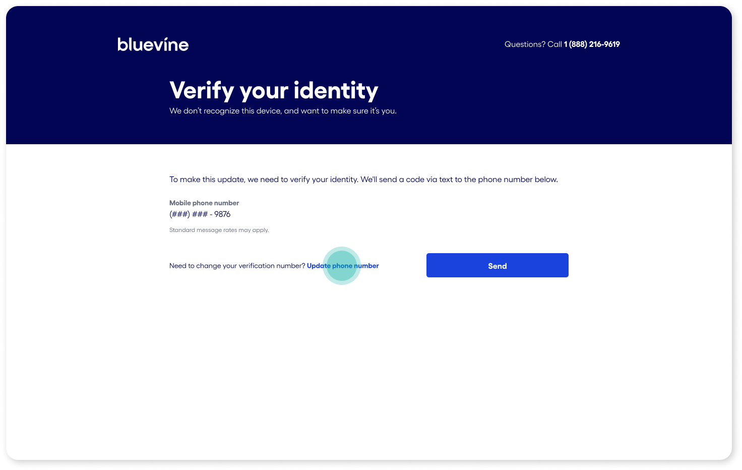 How do I change my verification number?