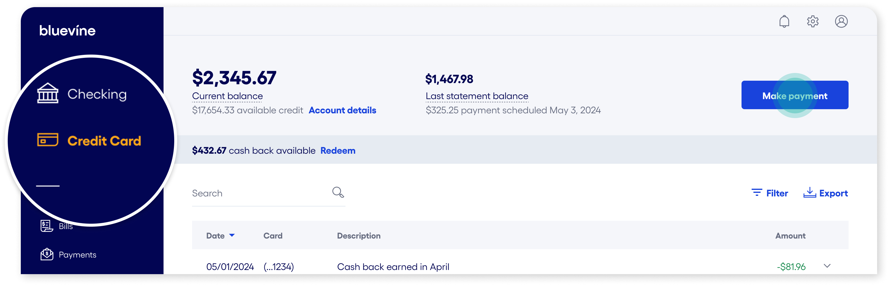 How do I manage my credit card payments?