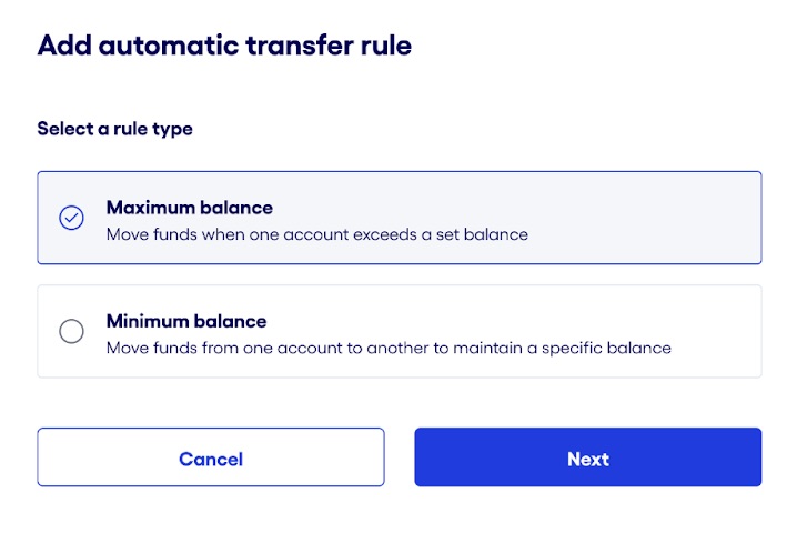 How do I set up and manage automatic transfer rules?
