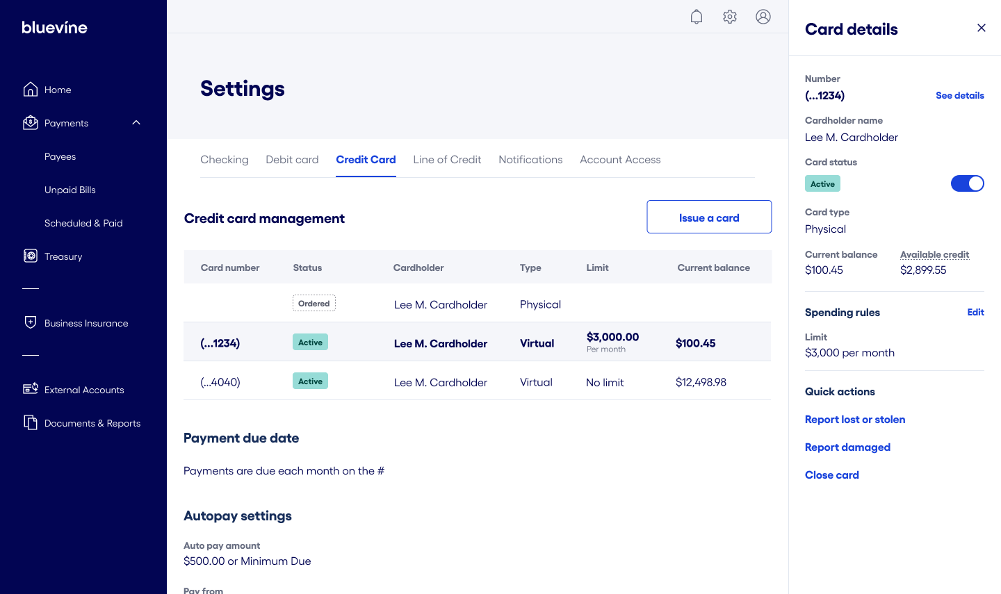 How do I manage additional debit and credit cards?