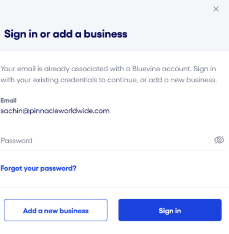 Can I sign up for multiple businesses with one login?