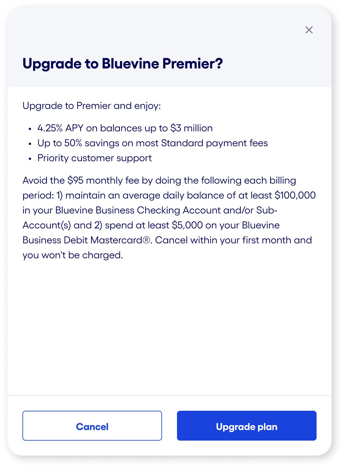 Should I upgrade to Bluevine Plus or Premier?